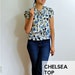 The Chelsea Top PDF Sewing Pattern and Sewing Tutorial - Etsy