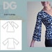 Crossover Top PDF Sewing Pattern and Printable Tutorial - Etsy