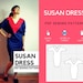 Susan Dress PDF Sewing Pattern and Sewing Tutorial Including Sizes 4 to ...
