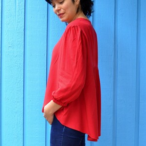 Theodora Blouse PDF Sewing Pattern and Tutorial - Etsy