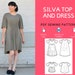 The Silva Top and Dress PDF Sewing Pattern and Tutorial for Women. Knit ...