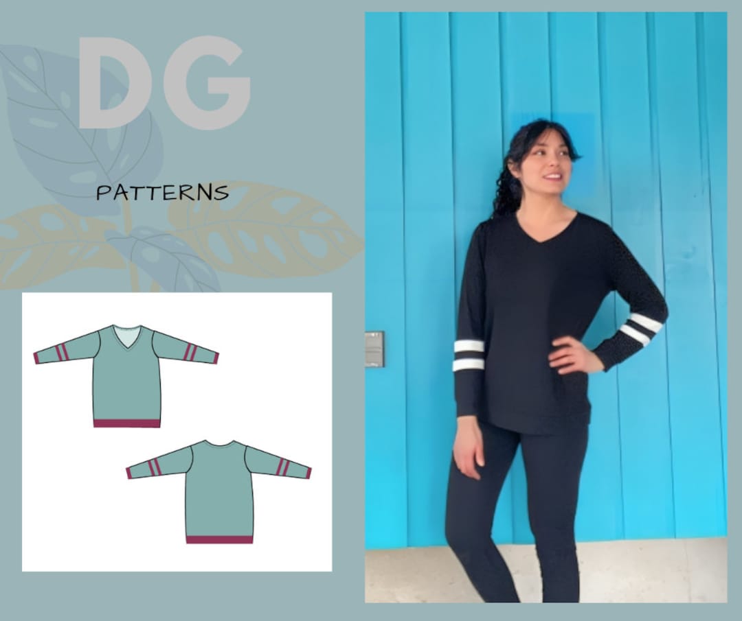 The Kay Sweater PDF Sewing Pattern and Sewing Tutorial - Etsy