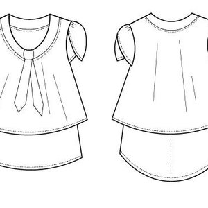 The Chelsea Top PDF Sewing Pattern and Sewing Tutorial - Etsy