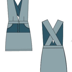 The Taylor Overall Dress PDF Sewing Pattern and Sewing Tutorial - Etsy
