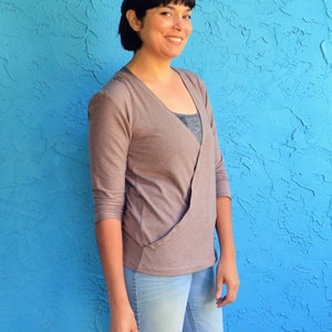 Wrap Top for WOMEN PDF Sewing Pattern and Sewing Tutorial - Etsy