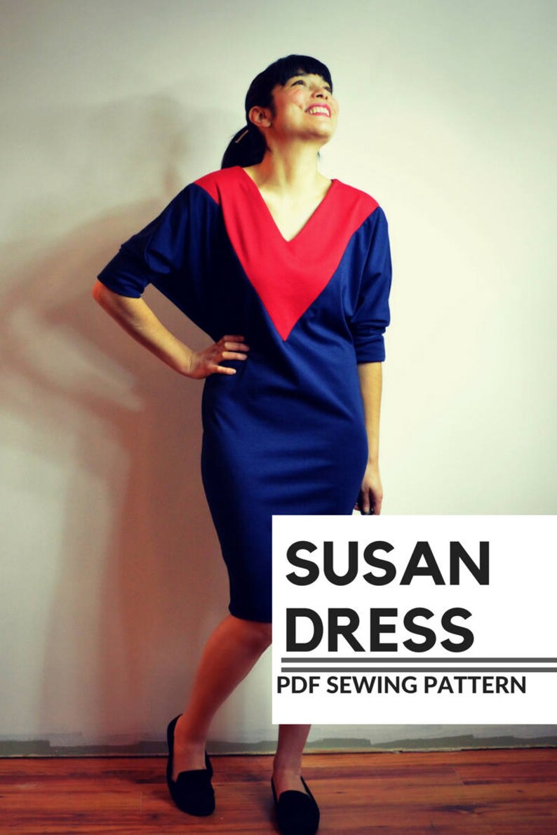Susan Dress PDF sewing Pattern and Sewing tutorial including | Etsy