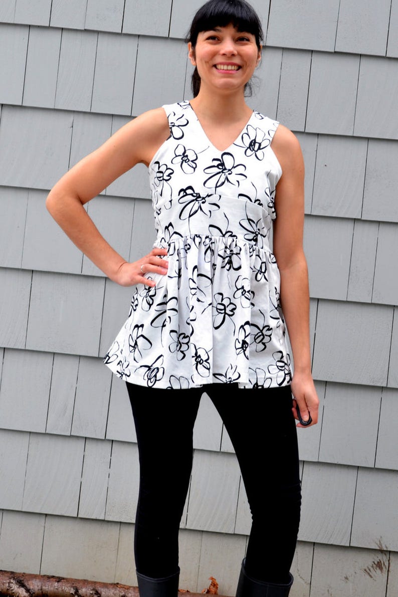 The Victoria Top and Dress Pattern and Tutorial: PDF Printable Sewing ...