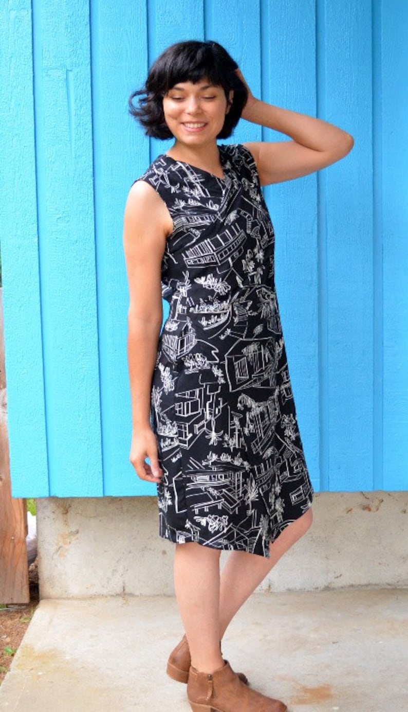 Garbo Dress for WOMEN PDF Sewing Pattern and Sewing Tutorial - Etsy ...