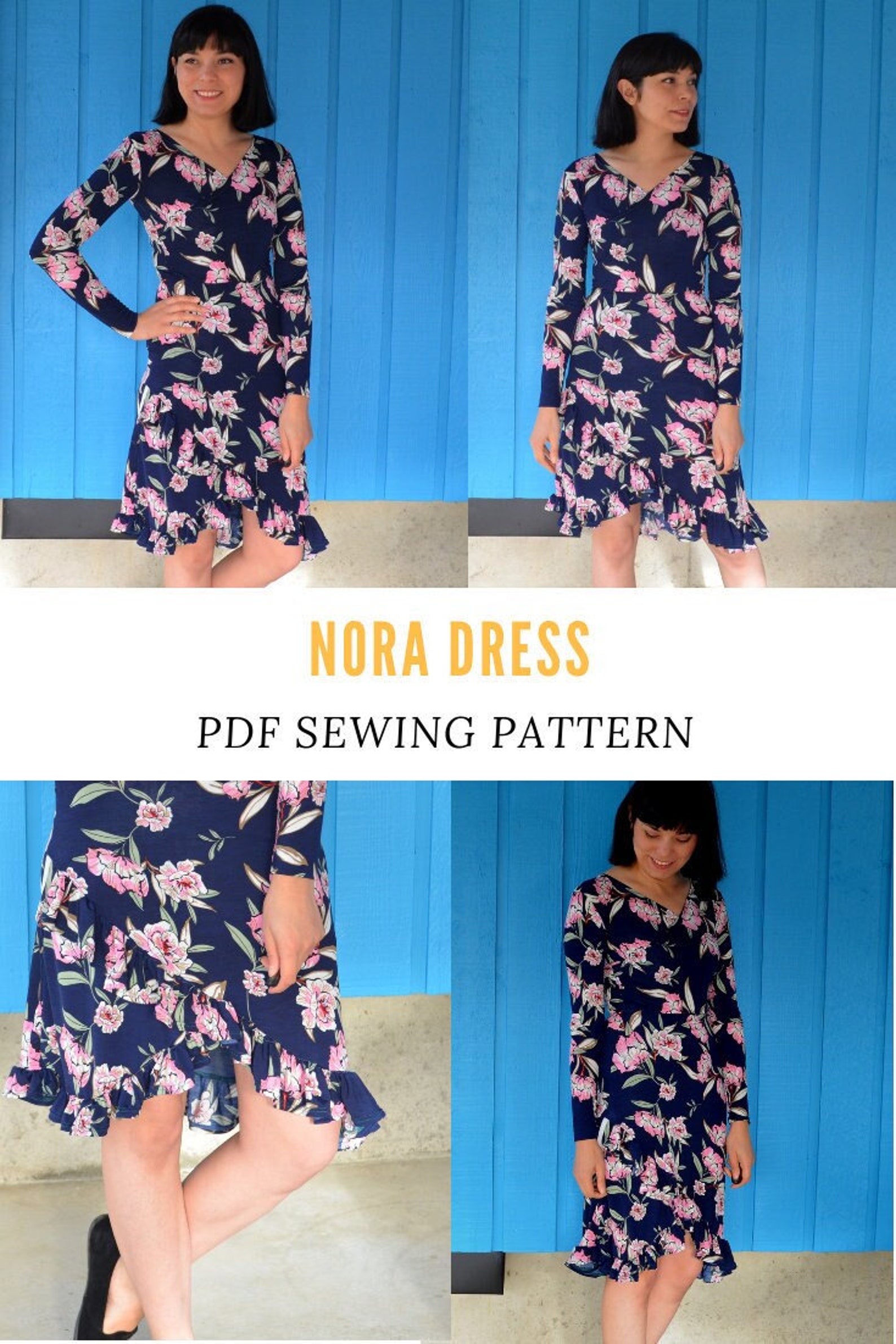 Nora Dress PDF Sewing Pattern - Etsy