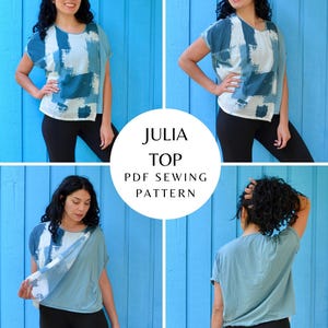 Julia Top PDF Sewing Pattern - Etsy Canada