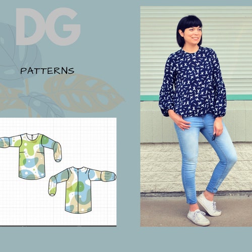 Denisse Jacket PDF Sewing Pattern and Sewing Tutorial - Etsy Canada