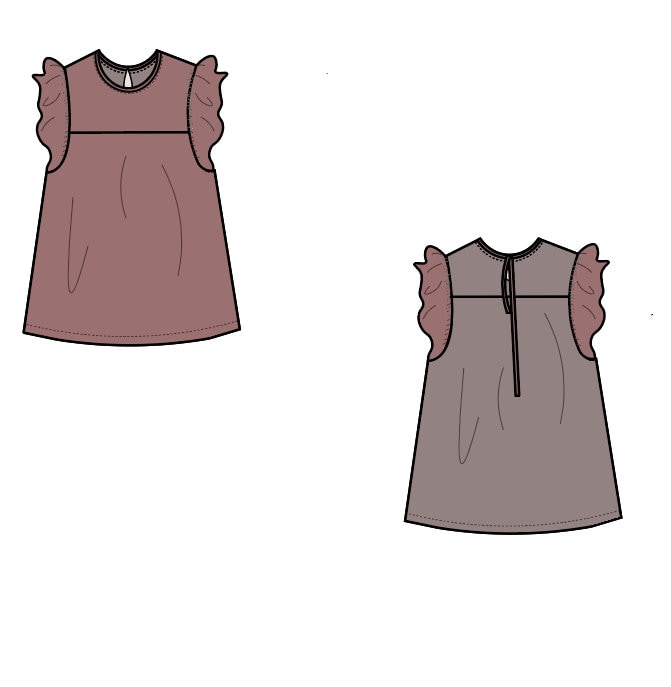 Roberta Top PDF sewing pattern and printable sewing tutorial | Etsy