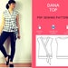 DANA TOP PDF Sewing Pattern and Sewing Tutorial for Women. Woven ...