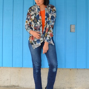 Waterfall Cardigan PDF Sewing Pattern and Tutorial - Etsy