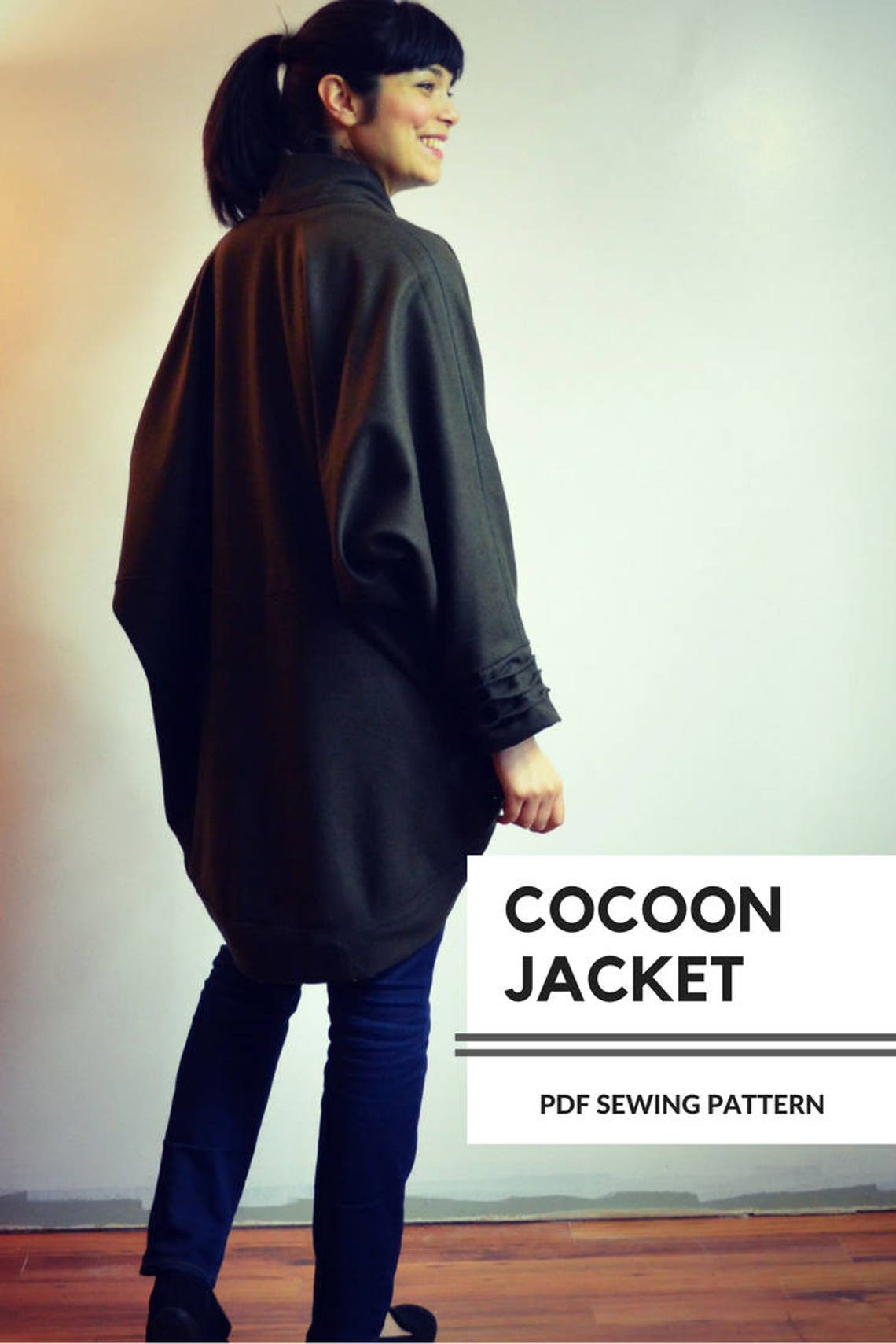 Cocoon Jacket PDF Sewing Pattern and Tutorial With Sizes From | Etsy Canada
