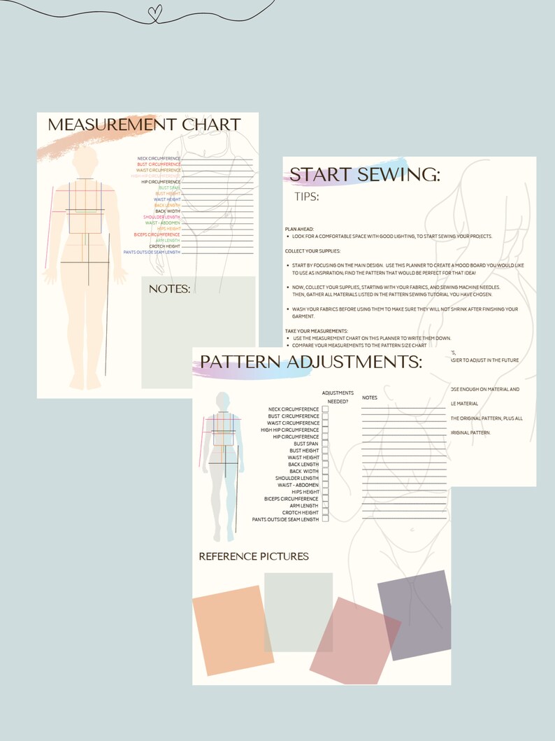 Sewing Planner PDF Printable Planner at Home - Etsy
