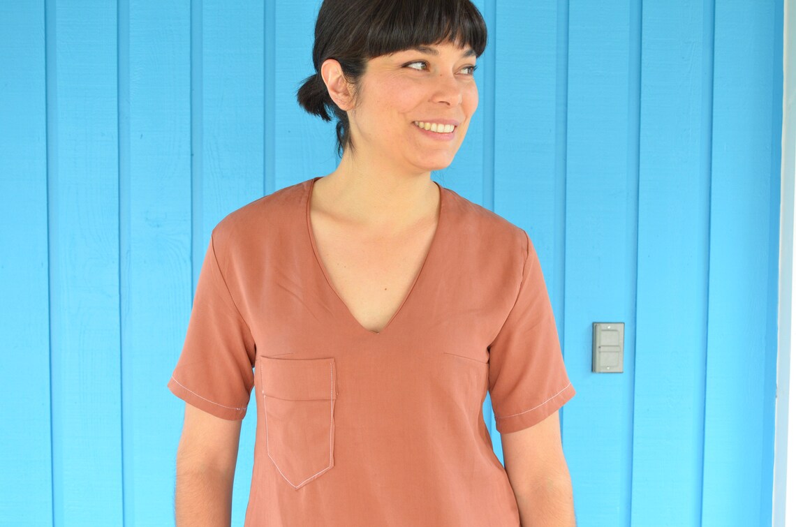 Cora Top and Dress PDF Sewing Pattern and Printable Sewing - Etsy