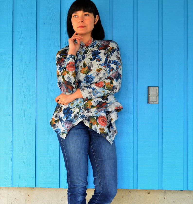 Waterfall Cardigan PDF Sewing Pattern and Tutorial - Etsy Canada