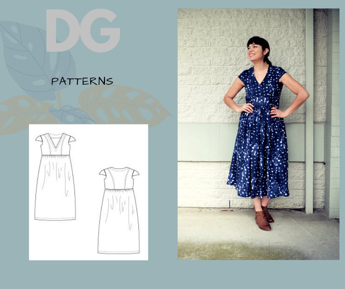 Jennifer Dress PDF Sewing Pattern and Sewing Tutorial - Etsy