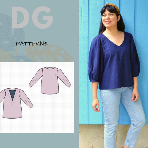 Harper Dress PDF SEWING Pattern and Tutorial - Etsy
