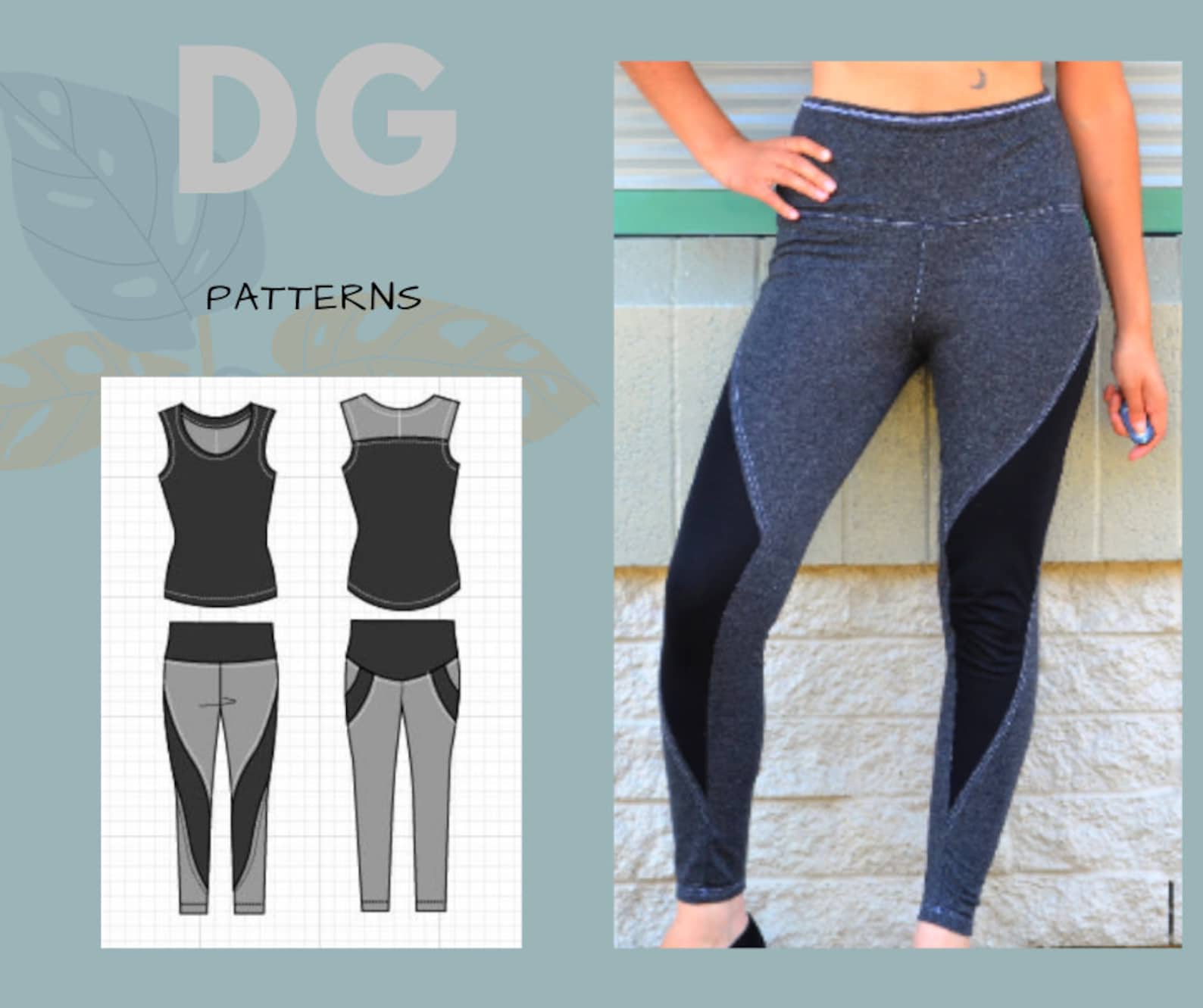 Rowen Activewear Set PDF Sewing Pattern - Etsy