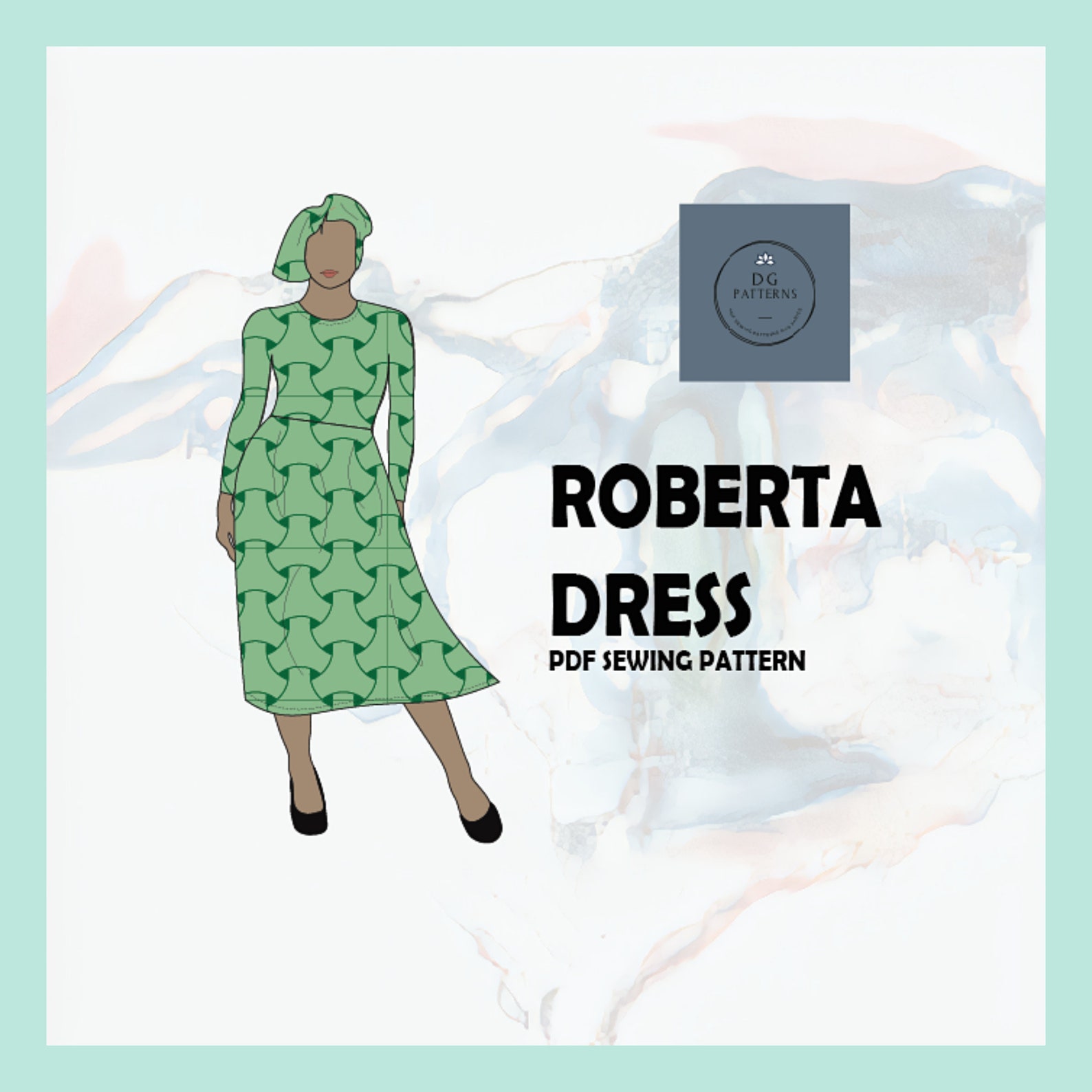 Roberta Knit Dress PDF Sewing Pattern - Etsy