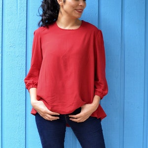 Theodora Blouse PDF Sewing Pattern and Tutorial - Etsy Canada