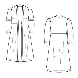 Robe Dress for WOMEN PDF Sewing Pattern and Sewing Tutorial - Etsy