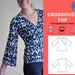 Crossover Top PDF Sewing Pattern and Printable Tutorial - Etsy