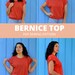 The Bernice Top PDF Sewing Pattern and Sewing Tutorial - Etsy