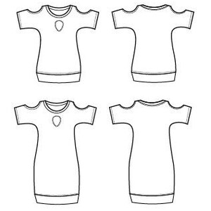 The Ursula Knit Top and Dress PDF Sewing Pattern - Etsy Canada
