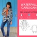 Waterfall Cardigan PDF Sewing Pattern and Tutorial - Etsy