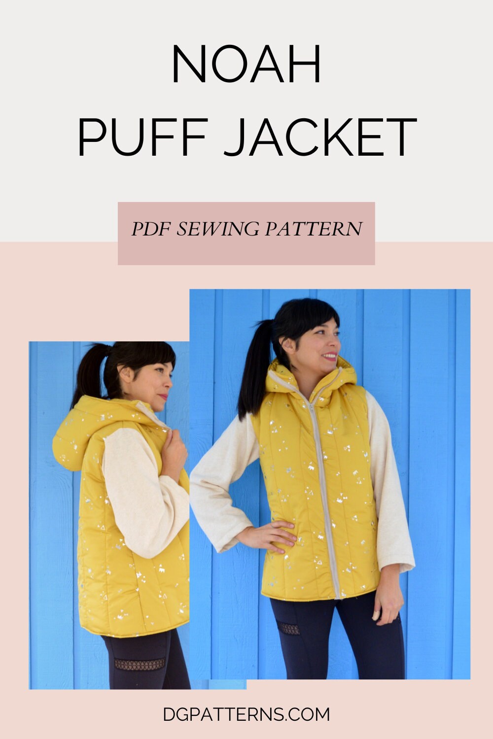 The Jonah Puff Jacket PDF Sewing Pattern - Etsy Canada
