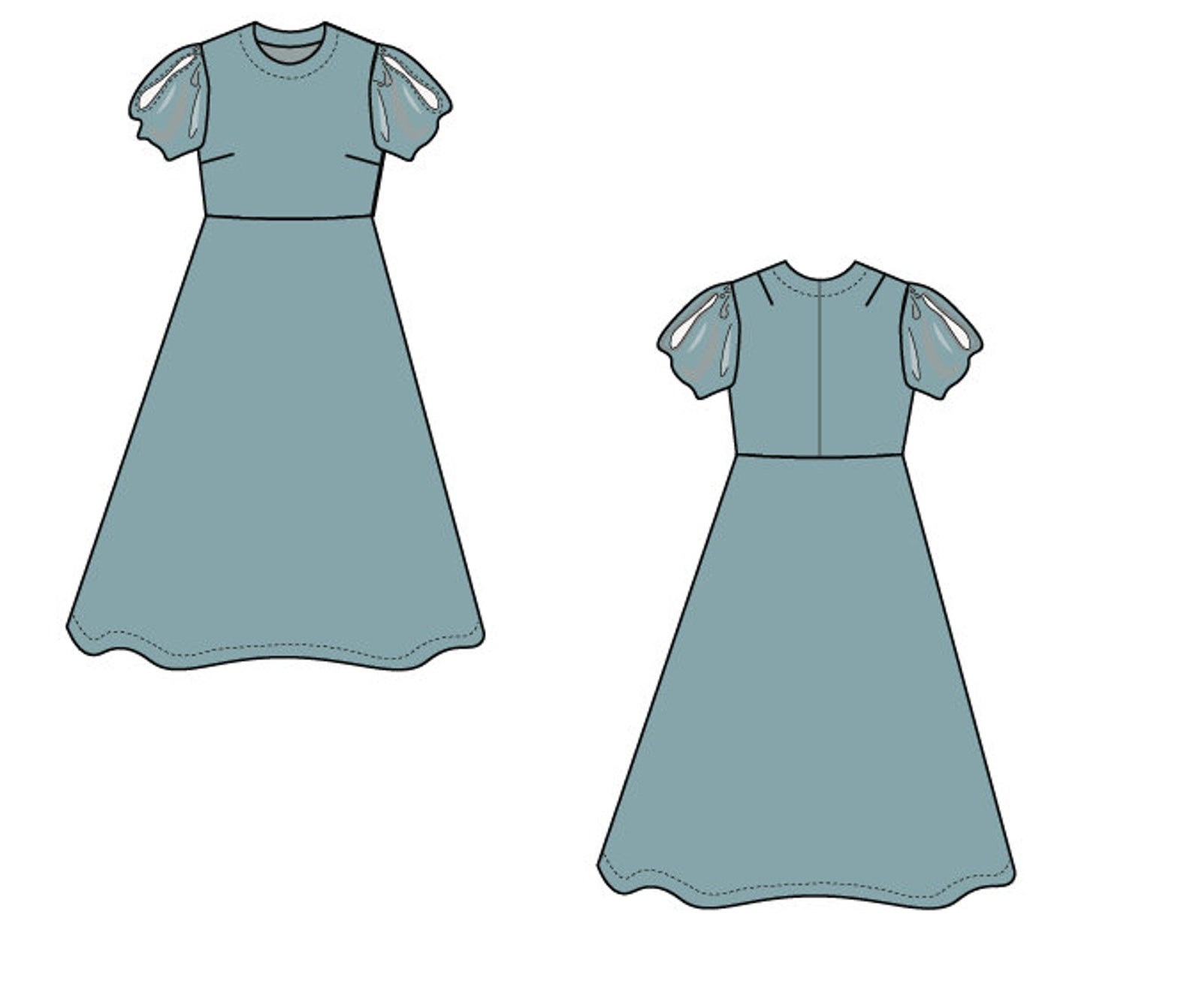 Maya Dress for WOMEN PDF Sewing Pattern and Sewing Tutorial - Etsy