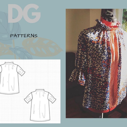 Crossover Top PDF Sewing Pattern and Printable Tutorial - Etsy