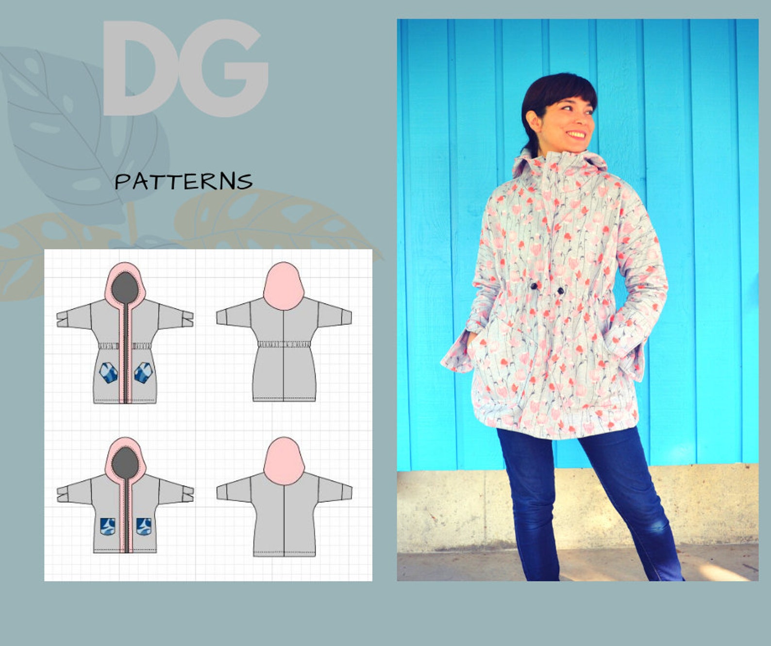 Maxwell Raincoat and Jacket PDF Sewing Pattern and Sewing - Etsy Australia