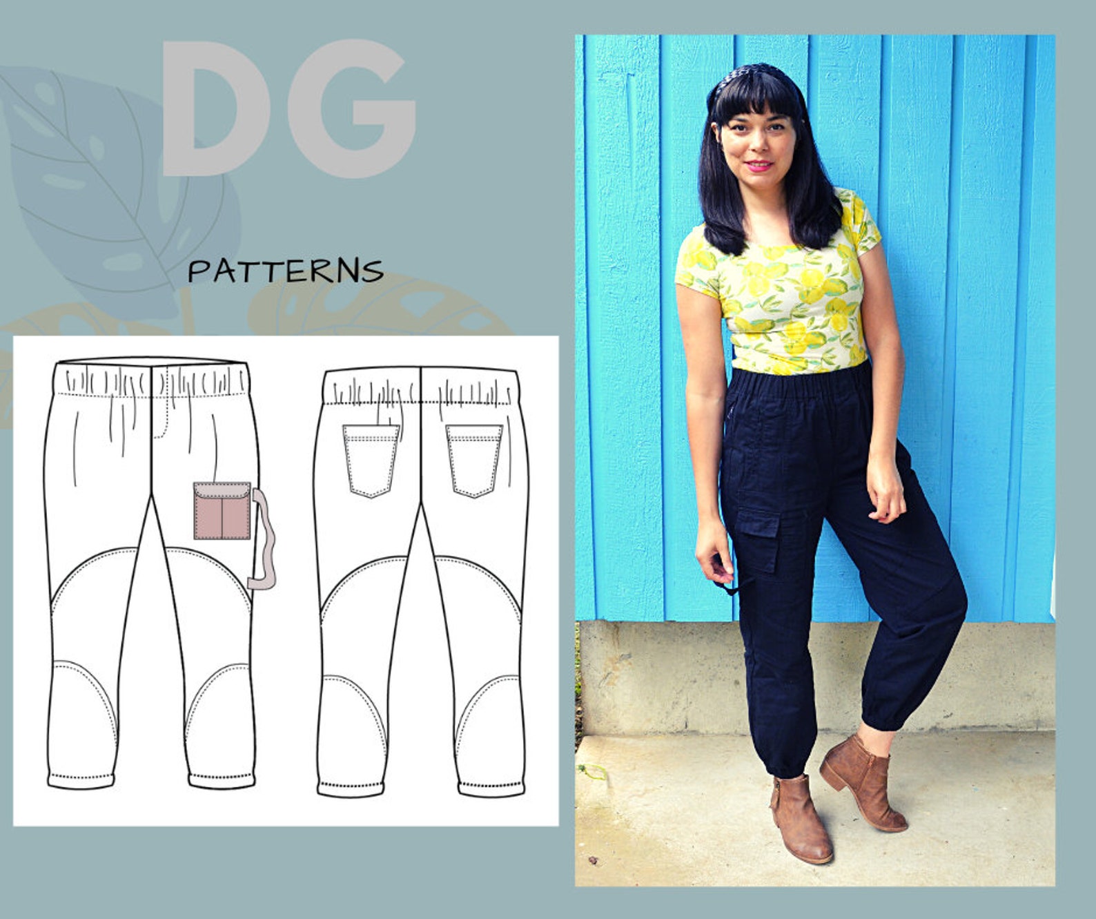 The Fionella Pants PDF Sewing Pattern - Etsy Canada