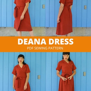 DEANA Dress PDF Sewing Pattern and Printable Sewing Tutorial for Women ...