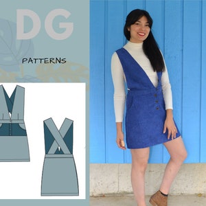 The Taylor Overall Dress PDF Sewing Pattern and Sewing Tutorial - Etsy