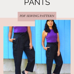 The Zena Pants PDF Sewing Pattern - Etsy