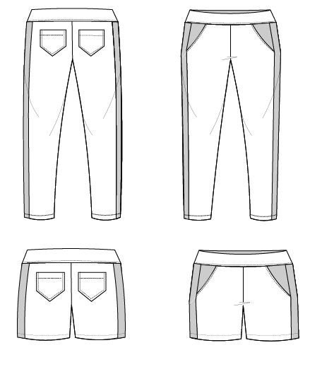 Sandra Pants and Shorts PDF Sewing Pattern and Step by Step Sewing Tutorial - Etsy Canada