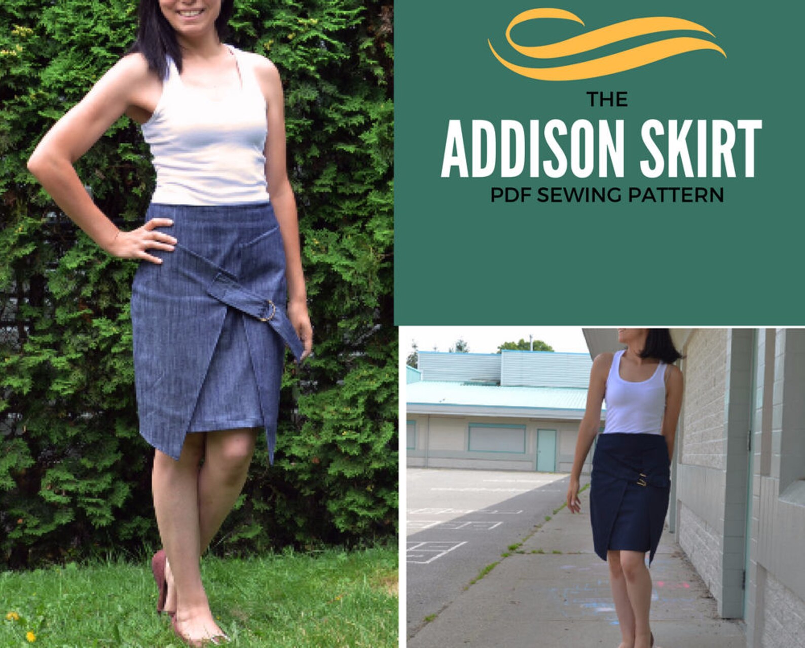 Addison Skirt: Instant Download PDF Sewing Pattern and Sewing - Etsy