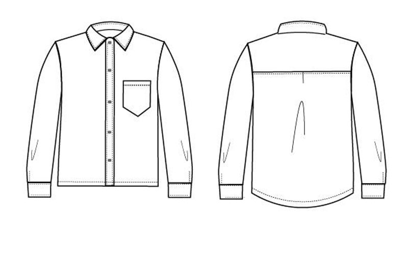 Ruby Overshirt PDF Sewing Pattern and Sewing Tutorial - Etsy