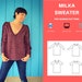 Milka Sweater PDF Sewing Pattern and Printable Sewing Tutorial for ...