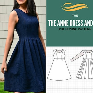 Anne Dress and Top PDF Printable Sewing Pattern and Tutorial Sizes From ...