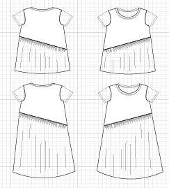 Hannah Top and Dress PDF Sewing Pattern and Step by Step | Etsy