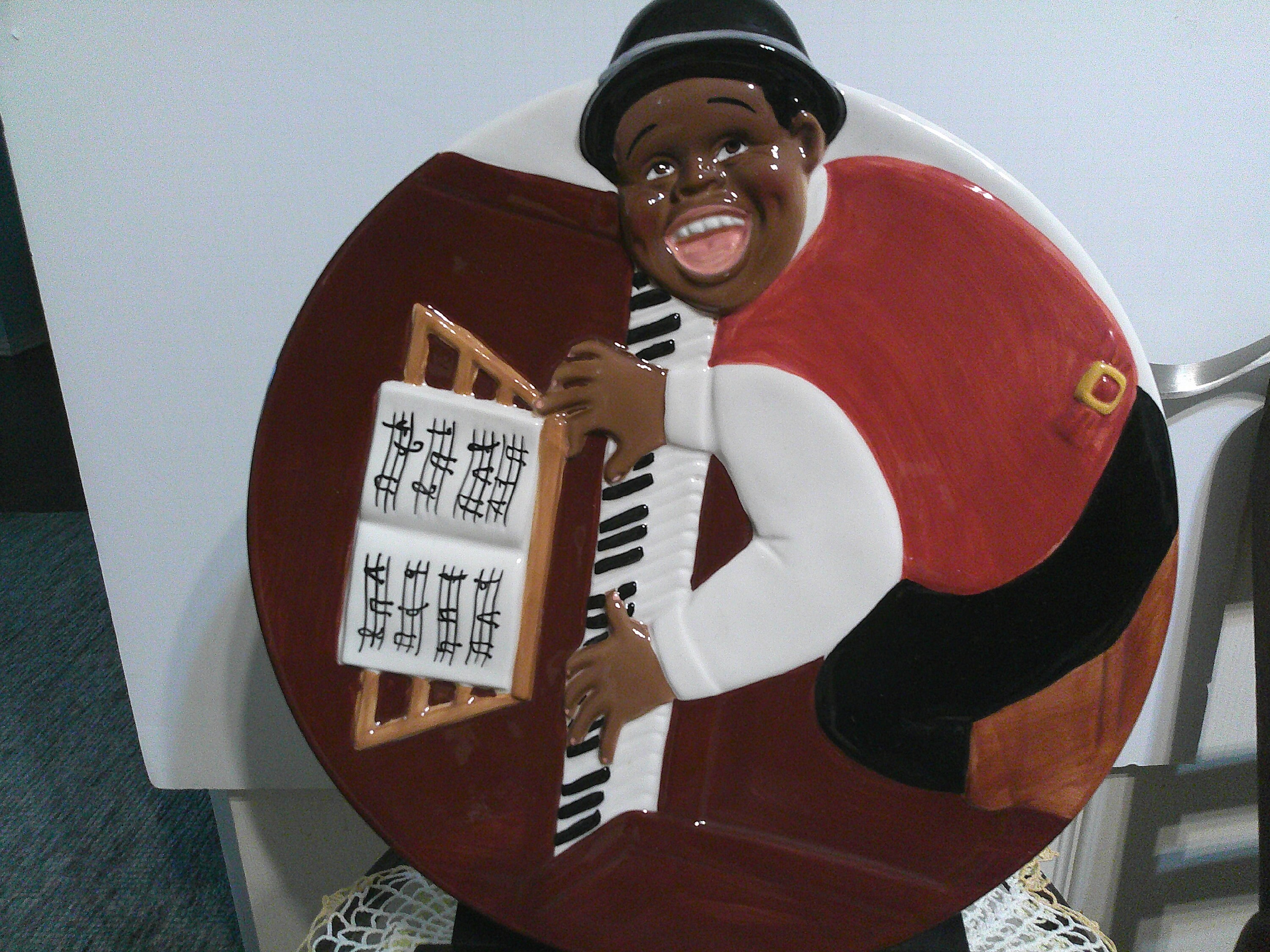 Set of Ragtime Clay Art Piano and Sax Plates - Etsy
