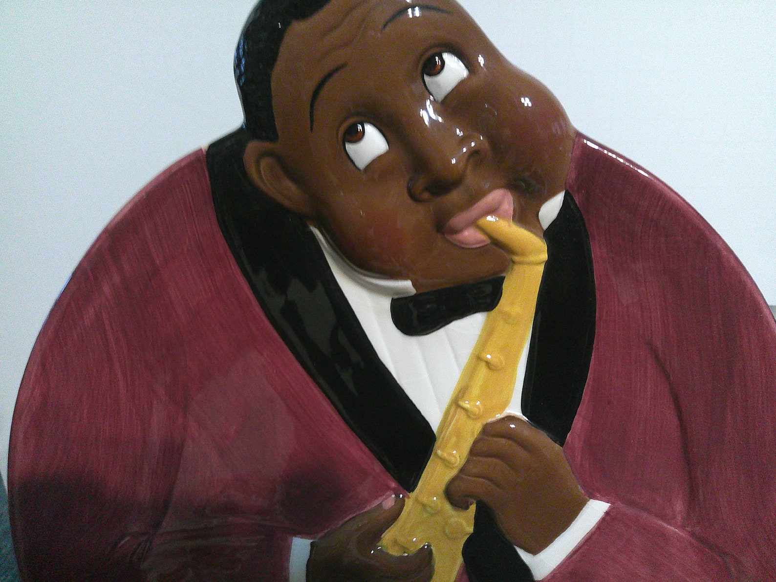 Set of Ragtime Clay Art Piano and Sax Plates - Etsy