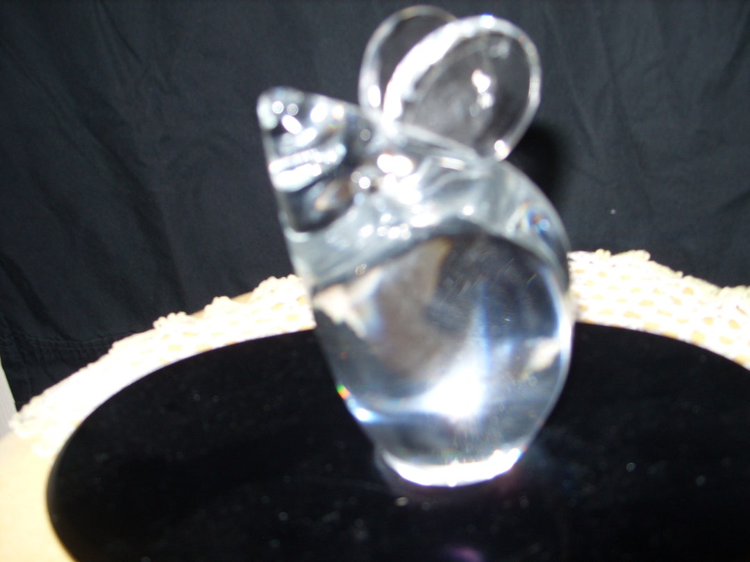 Swedish Crystal Mouse Figurine - Etsy
