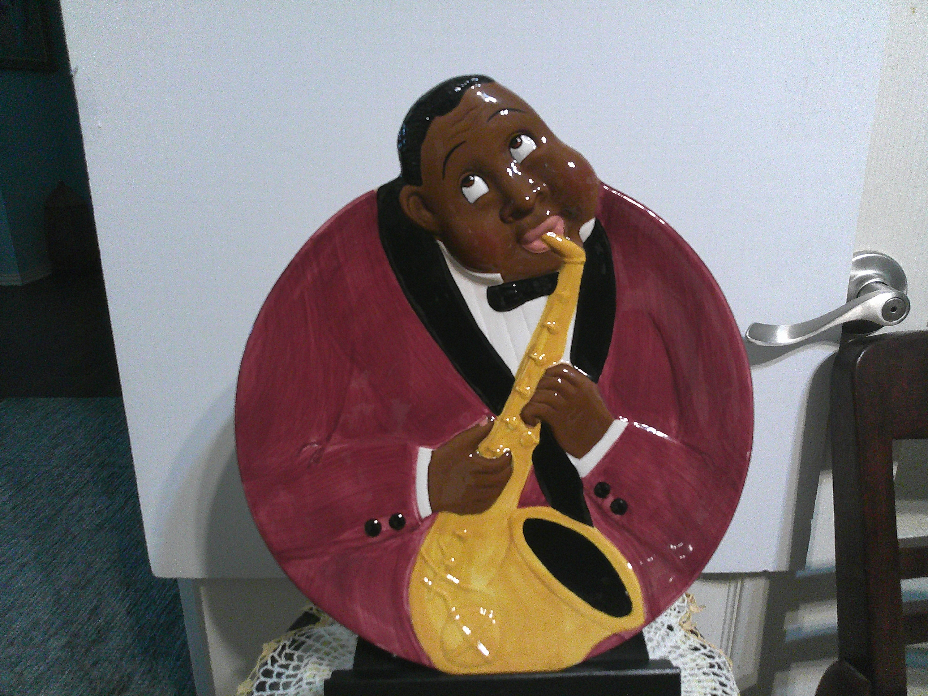 Set of Ragtime Clay Art Piano and Sax Plates - Etsy